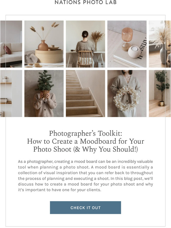 Nations Photo Lab: How to Create a Moodboard for Your Photo Shoot | Milled
