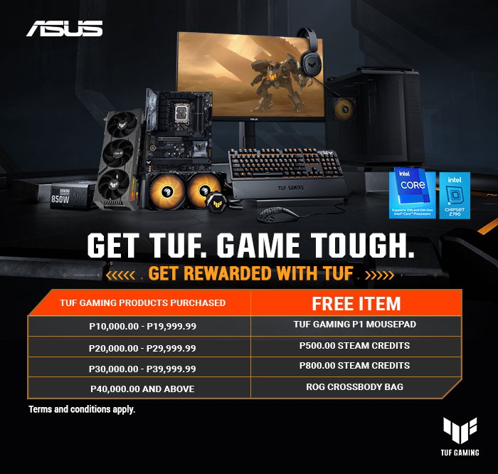 ASUS: Earn up to P5,000.00 worth of free items with TUF Gaming! | Milled