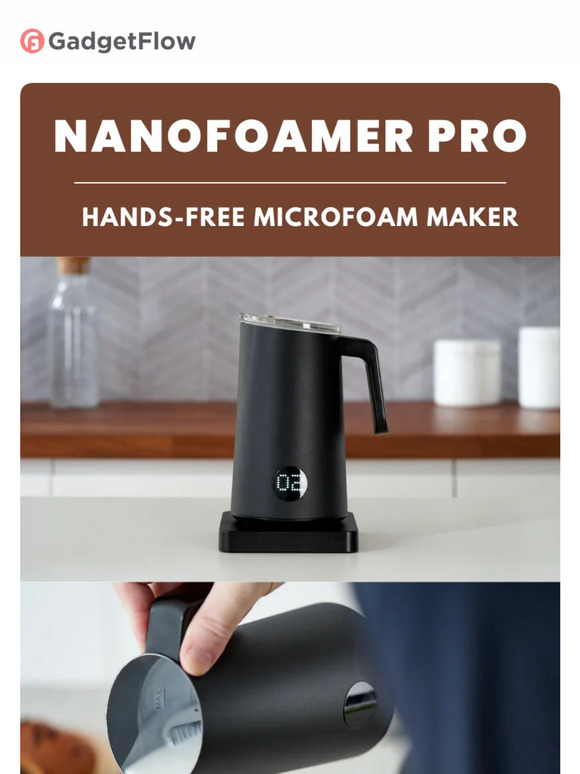 Gadget Flow: Create premium microfoam milk at home with the NanoFoamer ...