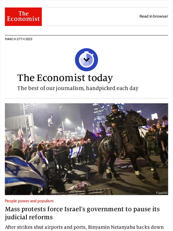 The Economist: How an elite Israeli commando built a protest movement ...