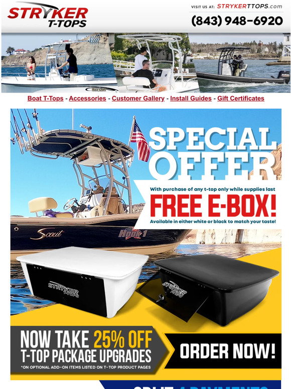 Stryker T-Tops: Free Stryker T-Tops Electronics Box Worth $429! | Milled