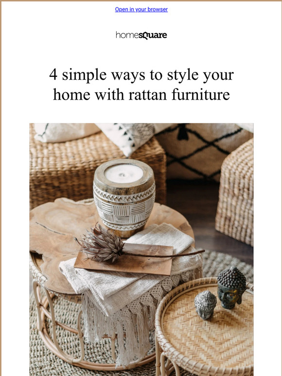 HomeSquare: Rattan Furniture Styling Made Simple - Our Top 4 Tips | Milled