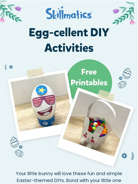 Skillmatics: [FREE PRINTABLES] Egg-cellent DIYs for your child! | Milled