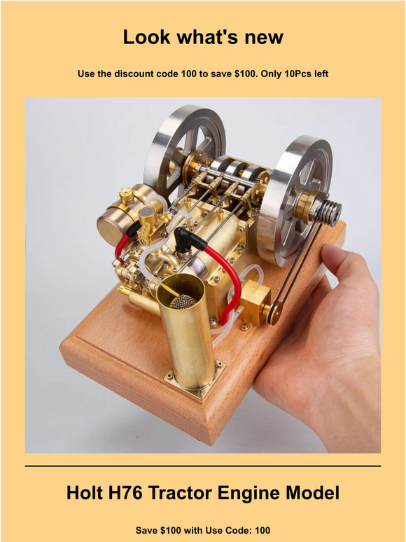 Enginediy: New Holt H76 Tractor Engine Model from EngineDIY | Milled