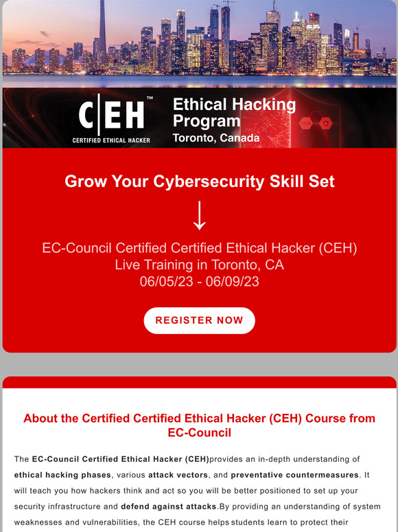 EC-Council: Certified Ethical Hacker (CEH) Training in Toronto! | Milled