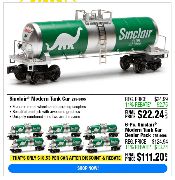 Menards: New! Sinclair Tank Car! | Milled