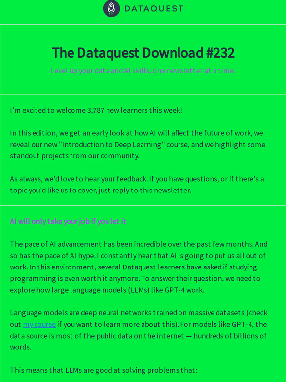 DataQuest: AI and the Future of Work | Milled