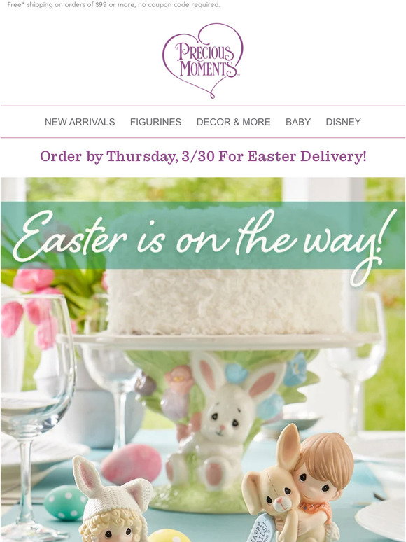 Precious Moments: 🥕🐰Get Hopping For Easter Delivery 🐰🥕 | Milled