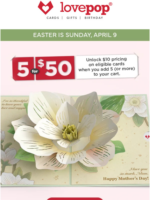 Lovepop Cards: Your Favorite Cards: 5 for $50 🎉 | Milled