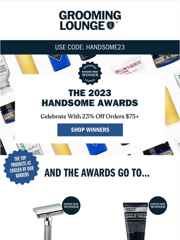 Grooming Lounge: The 2023 Handsome Awards Are Live + On Sale | Milled