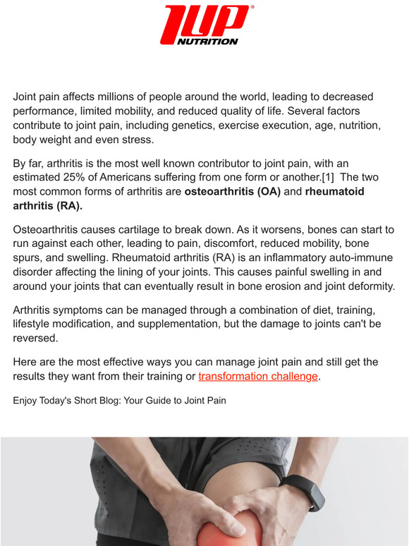 1 Up Nutrition: Your Guide to Joint Pain | Milled
