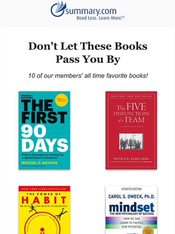 Soundview Executive Book Summaries_: Our Top 10 Summaries | Milled