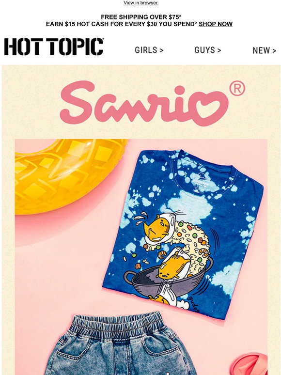 Hot Topic: New Sanrio styles 🌸 to put you in spring mode | Milled
