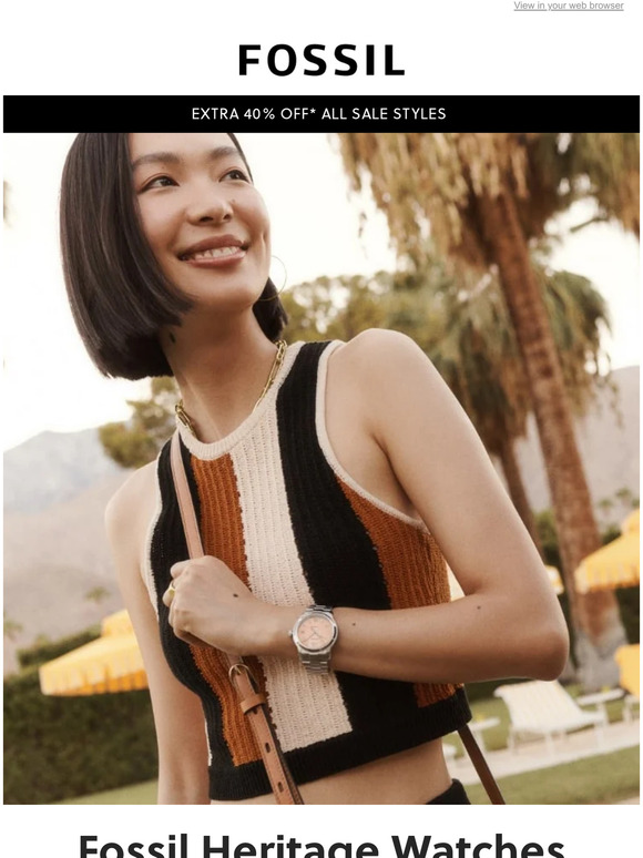 Fossil: Fossil Heritage Watches In New Hues | Milled