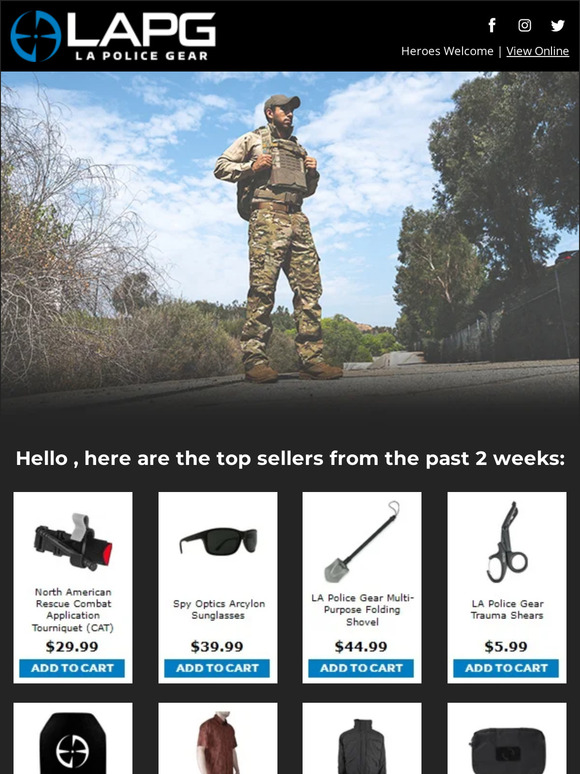 LA Police Gear: Hi , here are the recent top seller's at LAPG.com | Milled