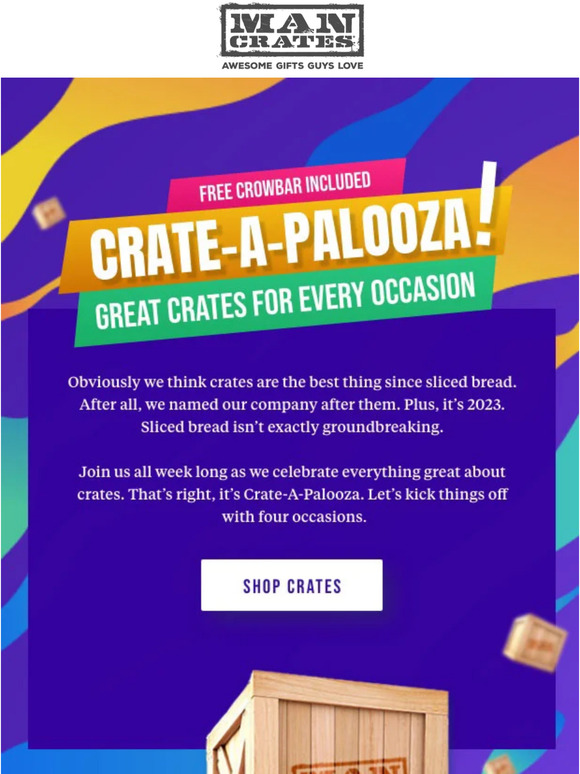 Man Crates: 💪 It’s Crate-a-palooza! Celebrate the Best Gifts Around ...
