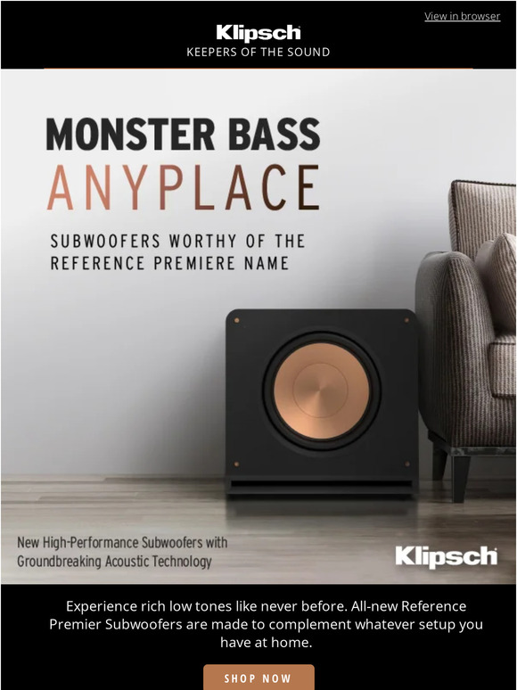 Klipsch: WELCOME TO THE LOW LIFE | Shop All-New Reference Premiere ...