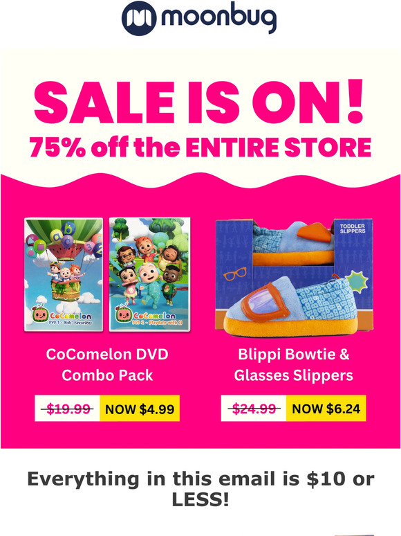 Moonbug: 💛🧡 ️ $5 BLIPPI & COCOMELON DVDS ️🧡💛 | Milled
