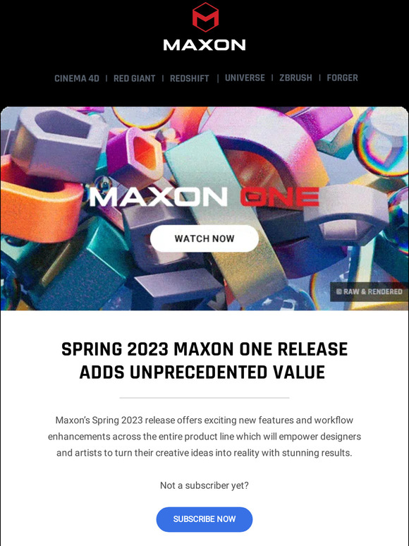 Maxon: Maxon One Brings the “WOW” Factor | Milled