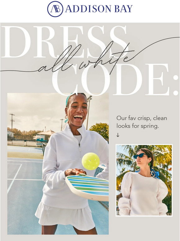 Addison Bay: Dress Code: All White 🤍 | Milled