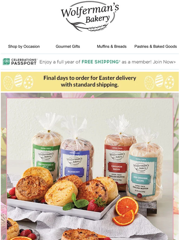 Wolferman's: Enjoy customer favorites from the bakery. | Milled