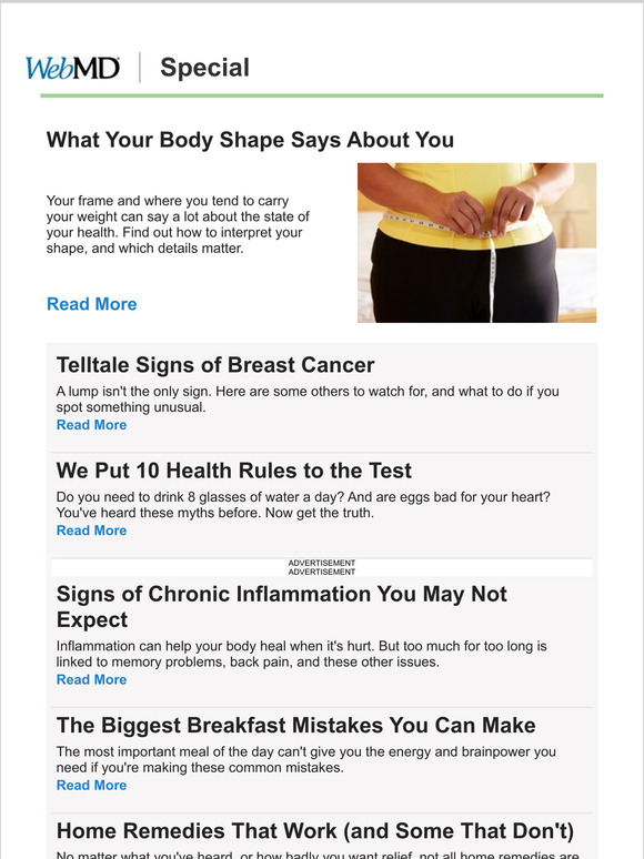 WebMD: What Your Body Shape Says About You | Milled