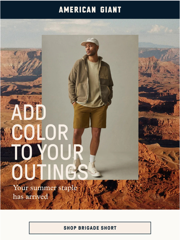 American Giant: BACK & IN NEW COLORS: Brigade Short | Milled