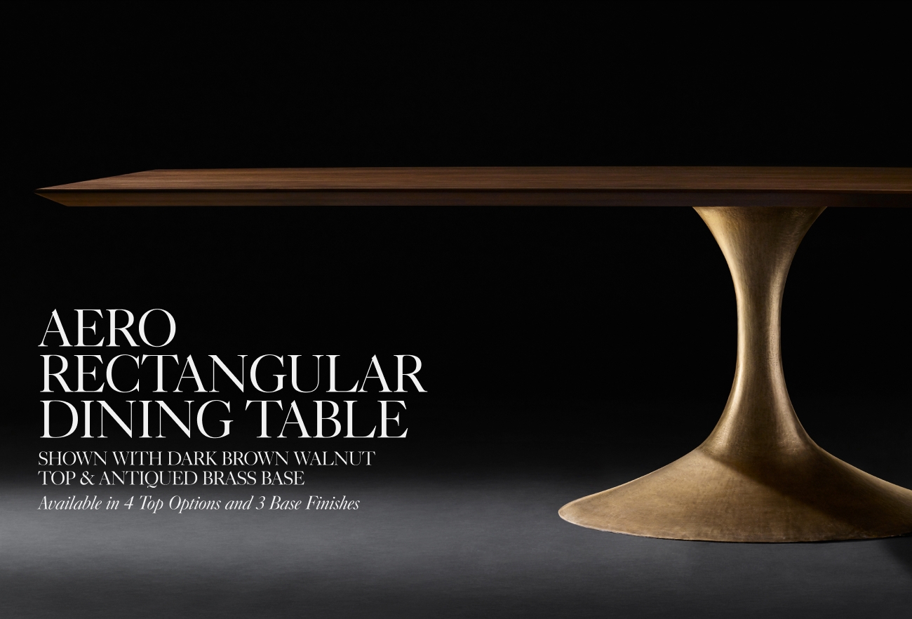 Restoration Hardware: The Aero Dining Table. Midcentury Design in Carrara Marble, Oak or Walnut ...