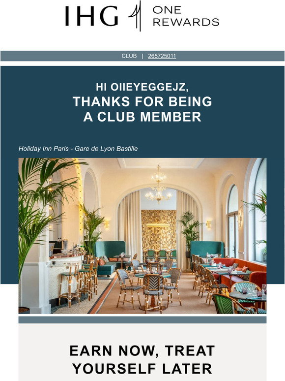 IHG Europe: —, your March IHG One Rewards eStatement is ready | Milled