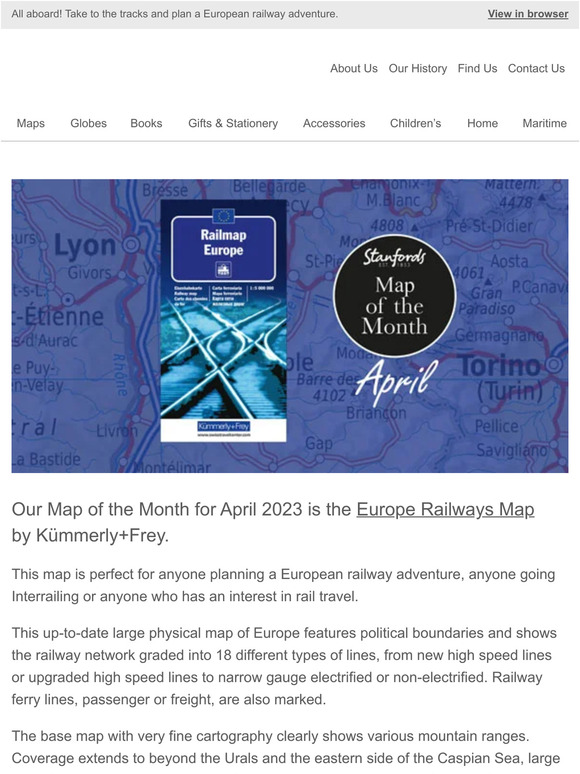 Stanfords: Our April Map of the Month | Milled