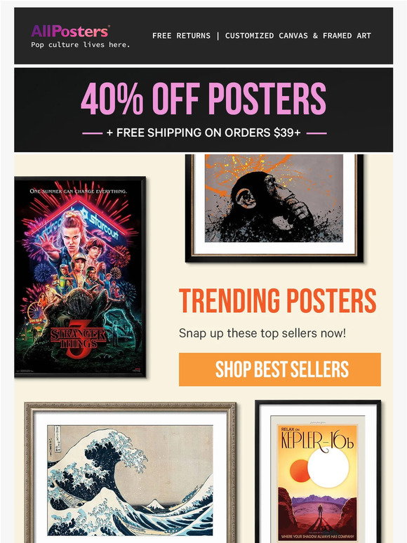 AllPosters: Can you guess what's trending? | Milled