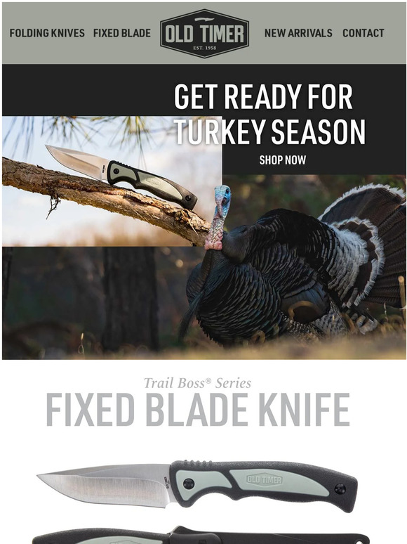 Old Timer: Trail Boss® Fixed Blade Knife | Milled