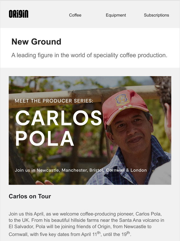 Origin Coffee: Meet the Producer: Carlos Pola x Origin, UK Tour | Milled