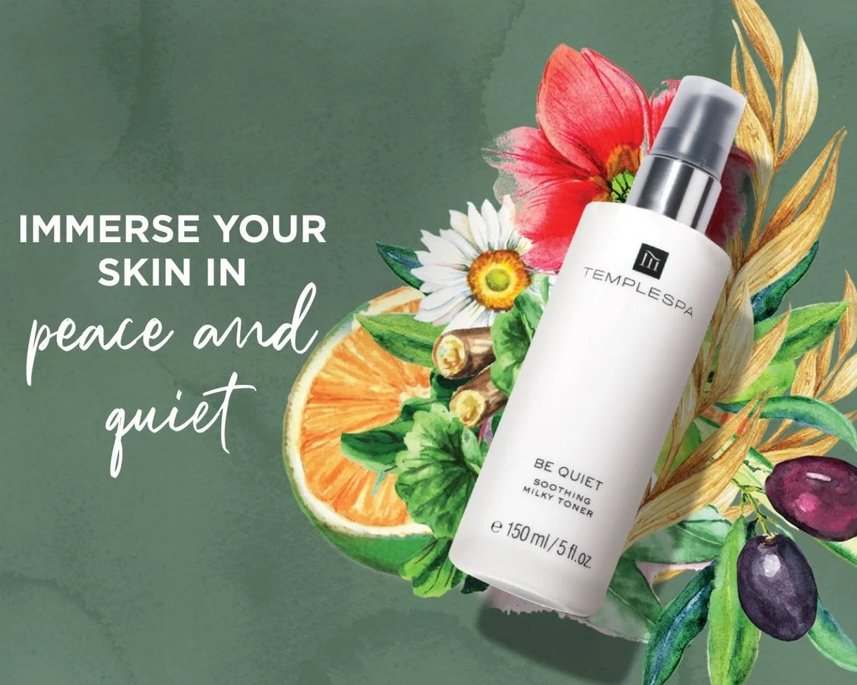 Temple Spa: Introducing BE QUIET, our soothing milky toner | Milled