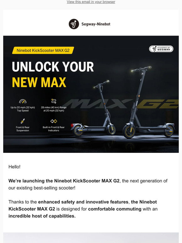 Segway: 🛴Meet the All-new Ninebot KickScooter MAX G2 | Milled