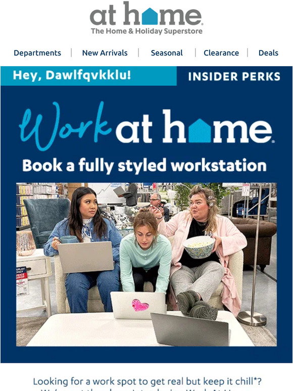 At Home: 📣 BIG. NEWS. Reserve a new fully equipped workstation in your ...
