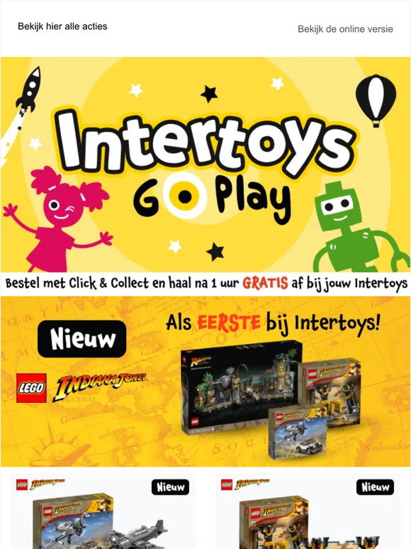 Intertoys: NIEUW! LEGO Indiana Jones als EERSTE bij Intertoys | 25% ...