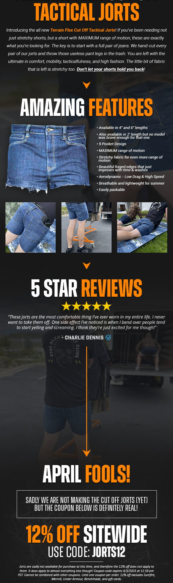 LA Police Gear: New Product - Cutoff Tactical Jorts! | Milled