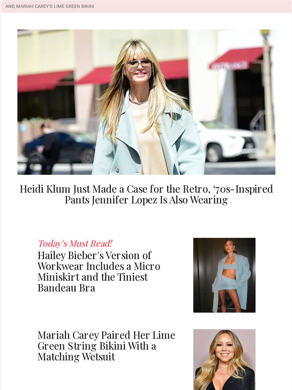 InStyle: Heidi Klum and Jennifer Lopez love these '70s-inspired pants ...