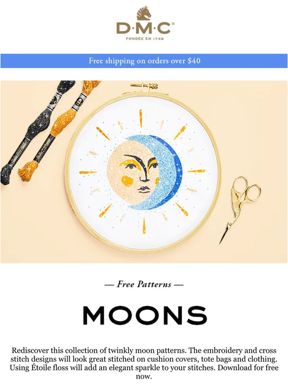 DMC: Free Patterns: Moons 🌙 | Milled