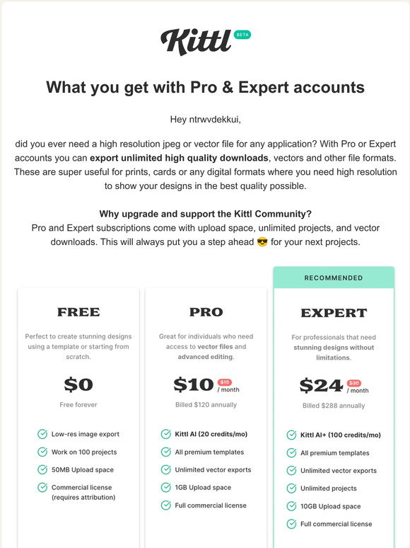 Kittl: What you get with Kittl Pro | Milled