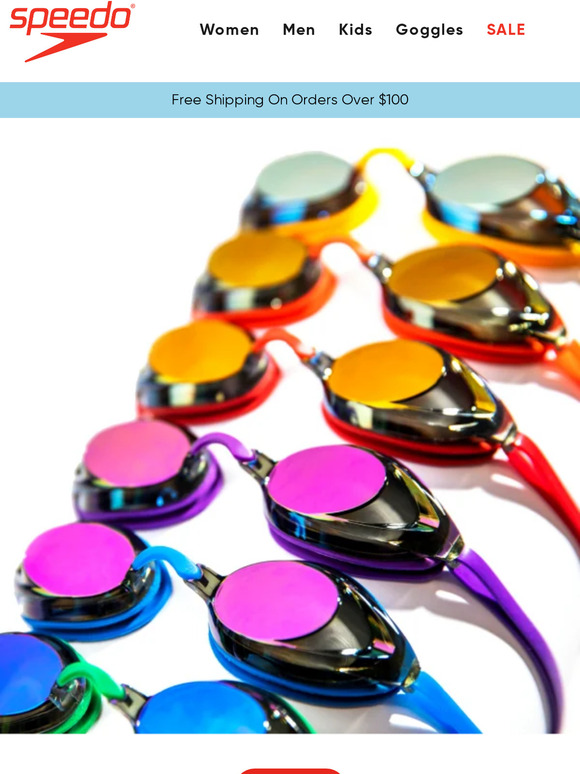 Speedo: Vanquisher 2.0 goggle: Vibrant new colors. | Milled
