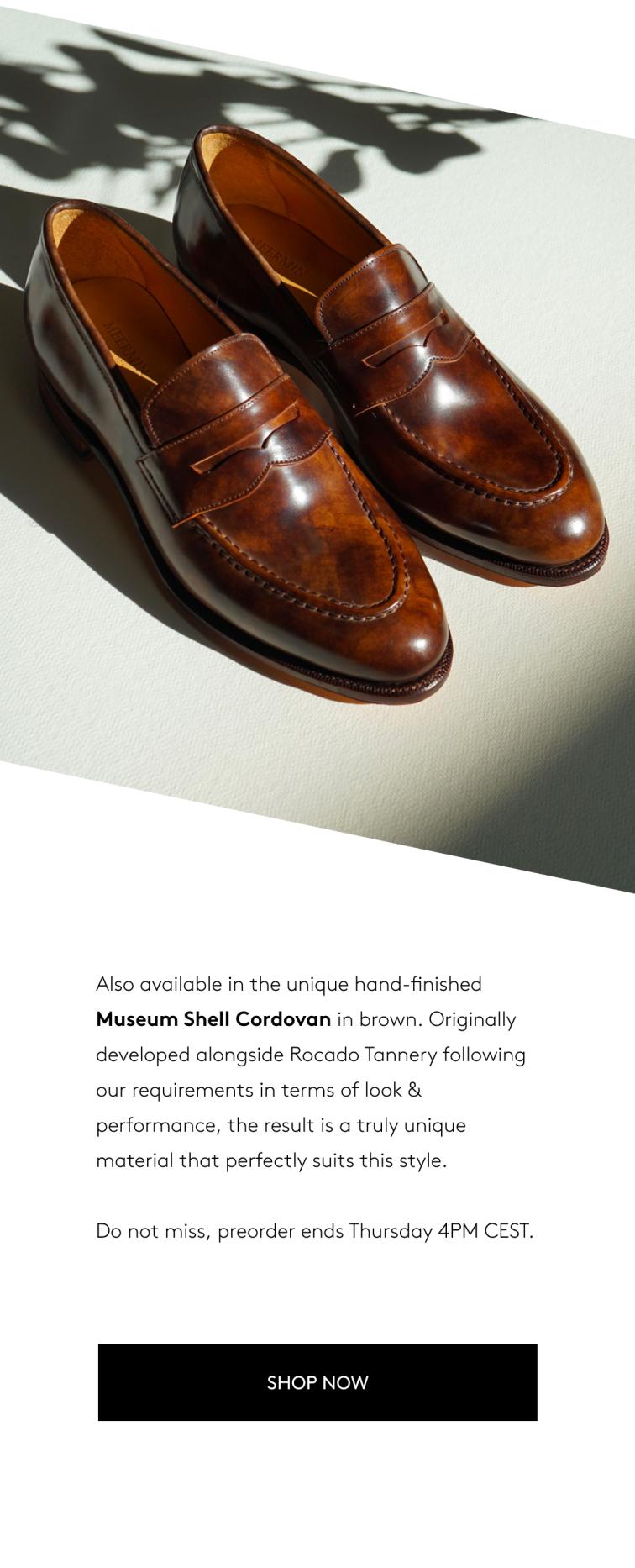 Meermin Shoes: Limited: Shell Cordovan Loafers | Milled