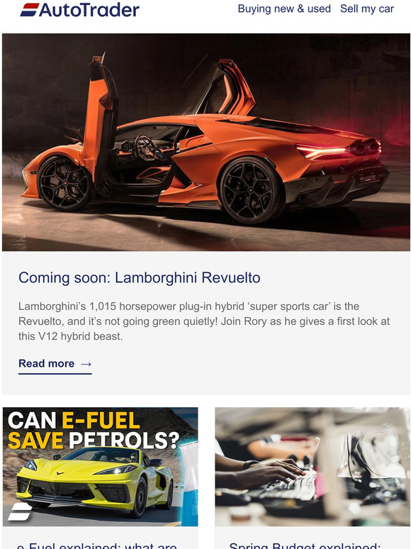 Autotrader.com: Lamborghini unveils the Revuelto, and can efuel save ...