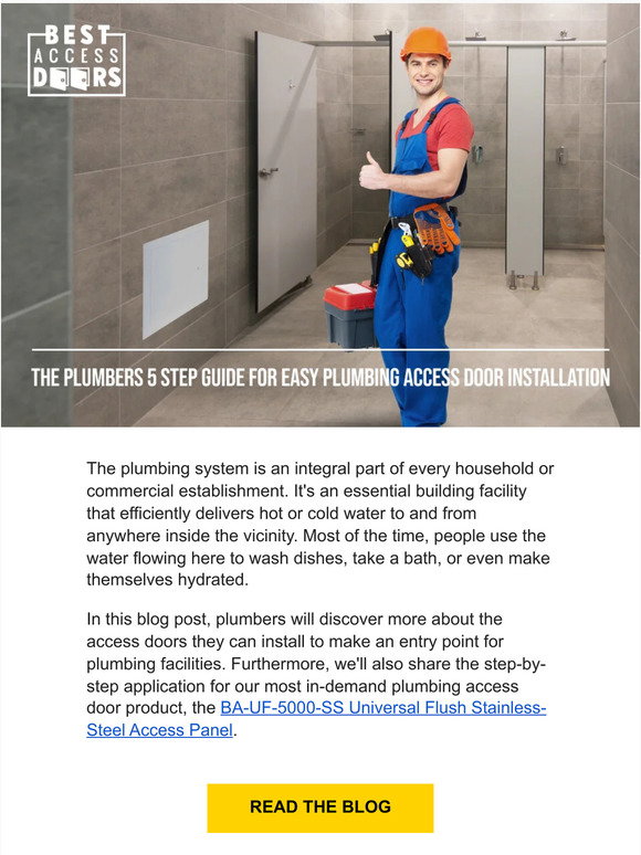 Best Access Doors: Easy Plumbing Access Door Installation 5-Step Guide ...