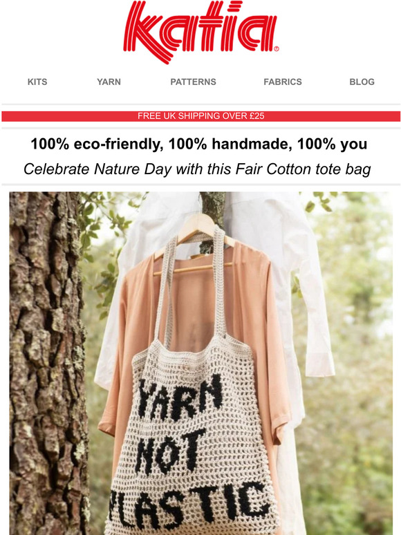 Katia: FREE pattern: Eco-friendly tote bag 🌏 | Milled