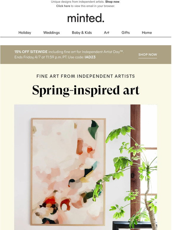 Minted: Spring-inspired fine art | Milled