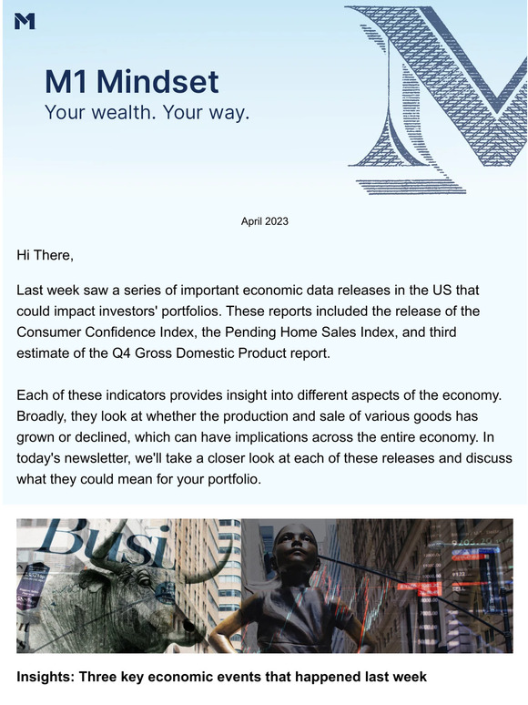 M1 Finance: Three key economic events that happened last week | Milled