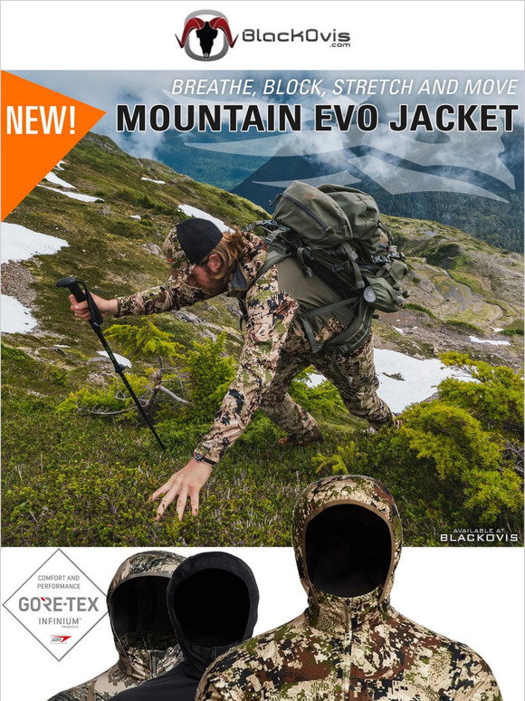 BlackOvis: New Release! SITKA Mountain EVO Jacket | Milled