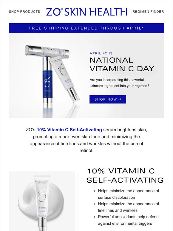 Zo Skin Health Are You Incorporating Vitamin C Into Your Skincare